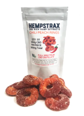Hemptrax Chili Peach Gummy, 30 mg, 30 count